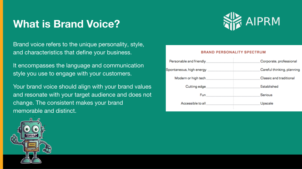 Brand Voice and Tone with ChatGPT · AIPRM