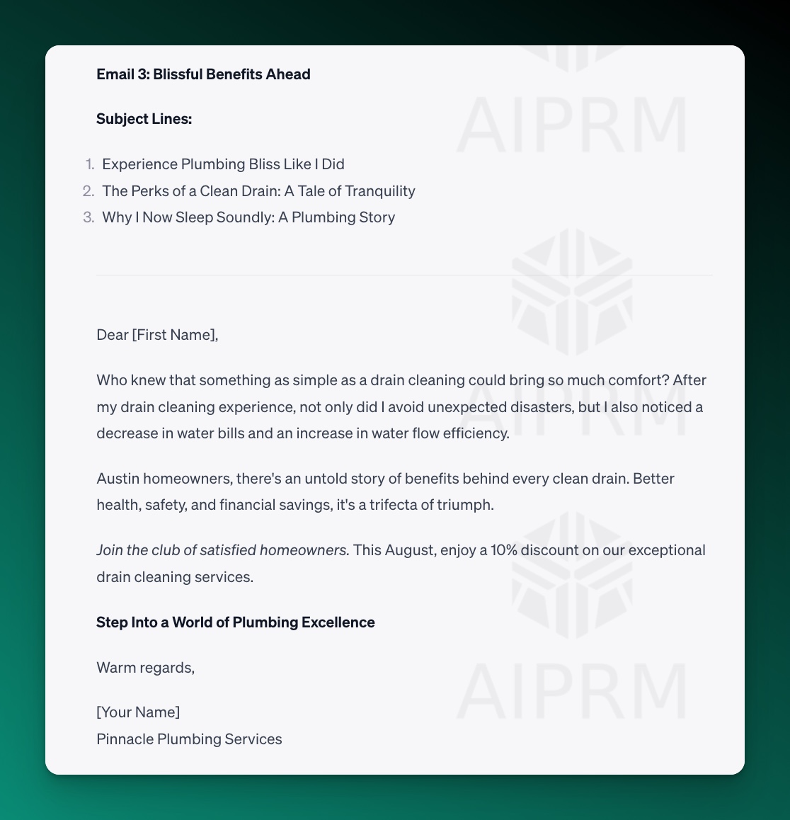 How Plumbers Can Use ChatGPT for Marketing · AIPRM