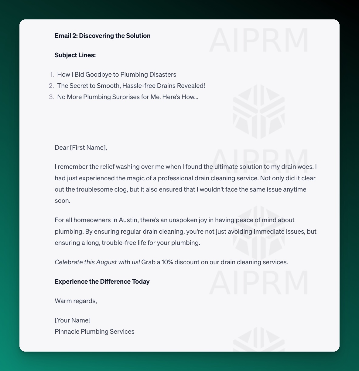 How Plumbers Can Use ChatGPT for Marketing · AIPRM