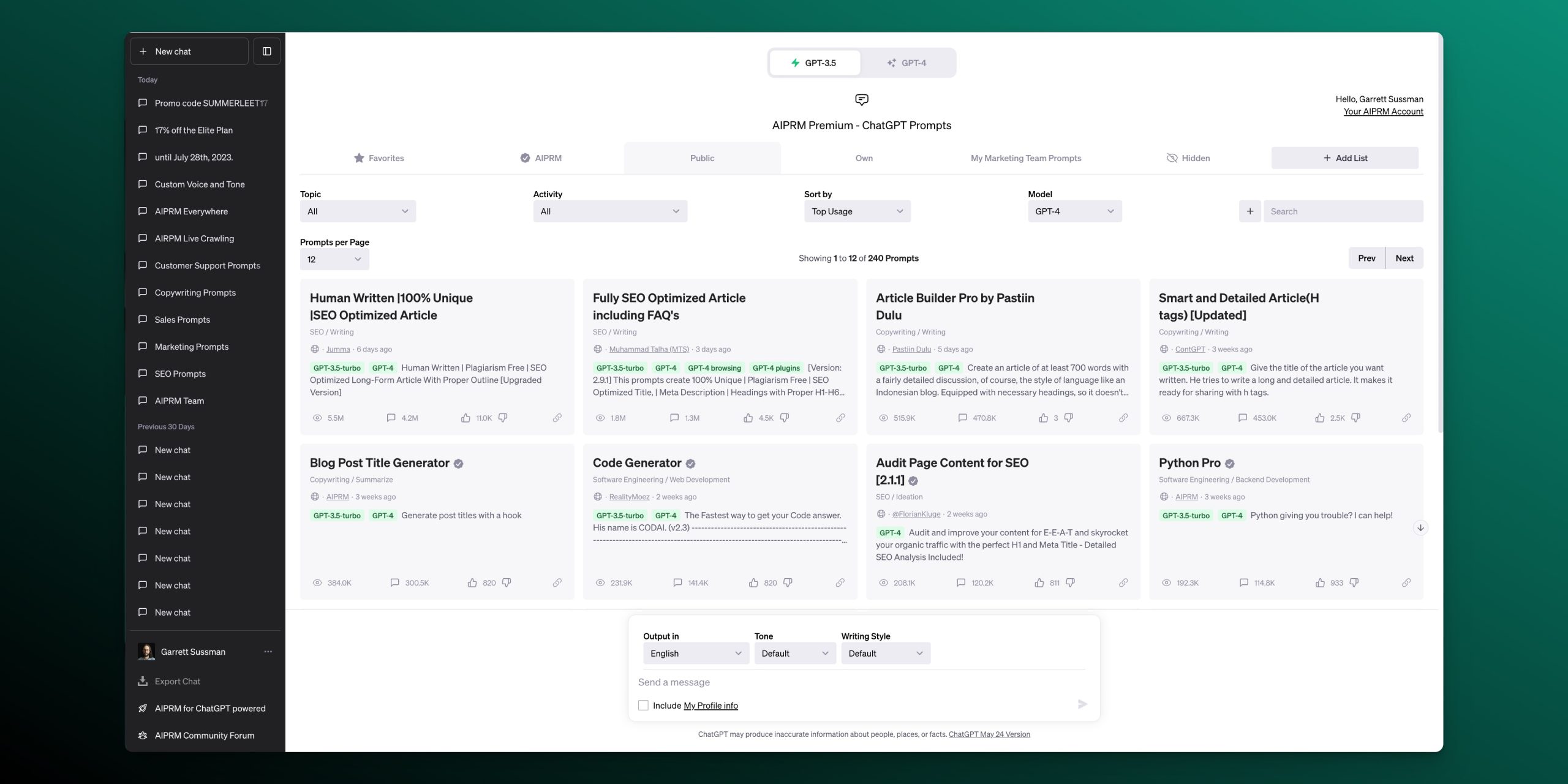 How to Generate CTAs with ChatGPT · AIPRM