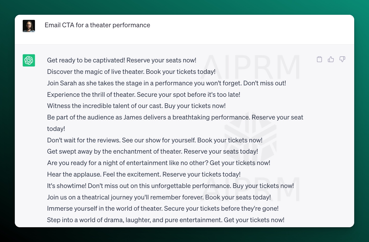 How to Generate CTAs with ChatGPT · AIPRM