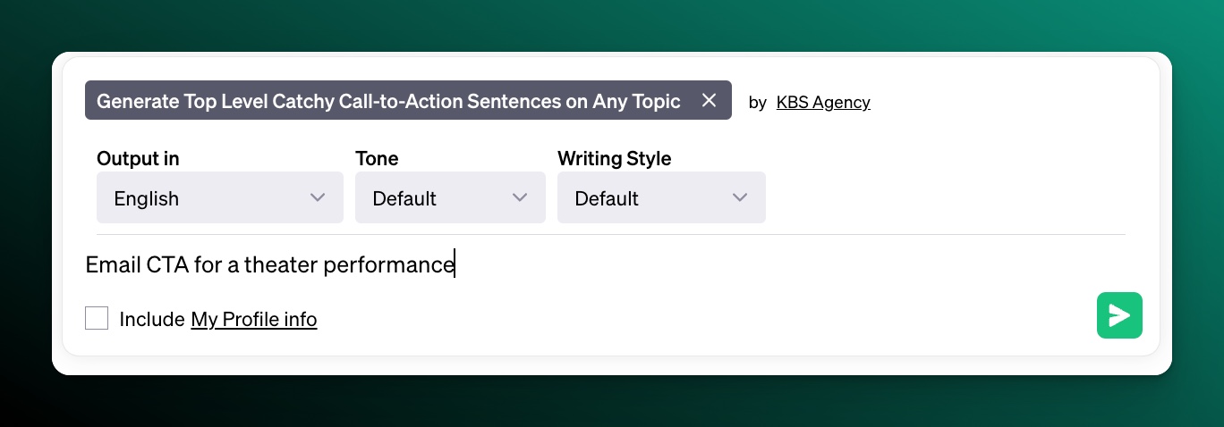 How to Generate CTAs with ChatGPT · AIPRM