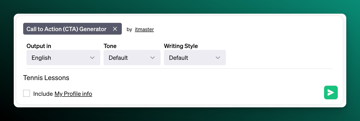 How to Generate CTAs with ChatGPT · AIPRM