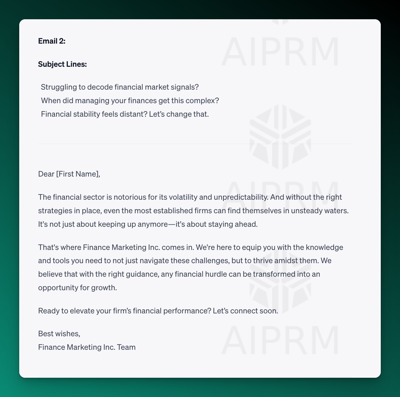 How to Use ChatGPT for Email Marketing Campaigns · AIPRM