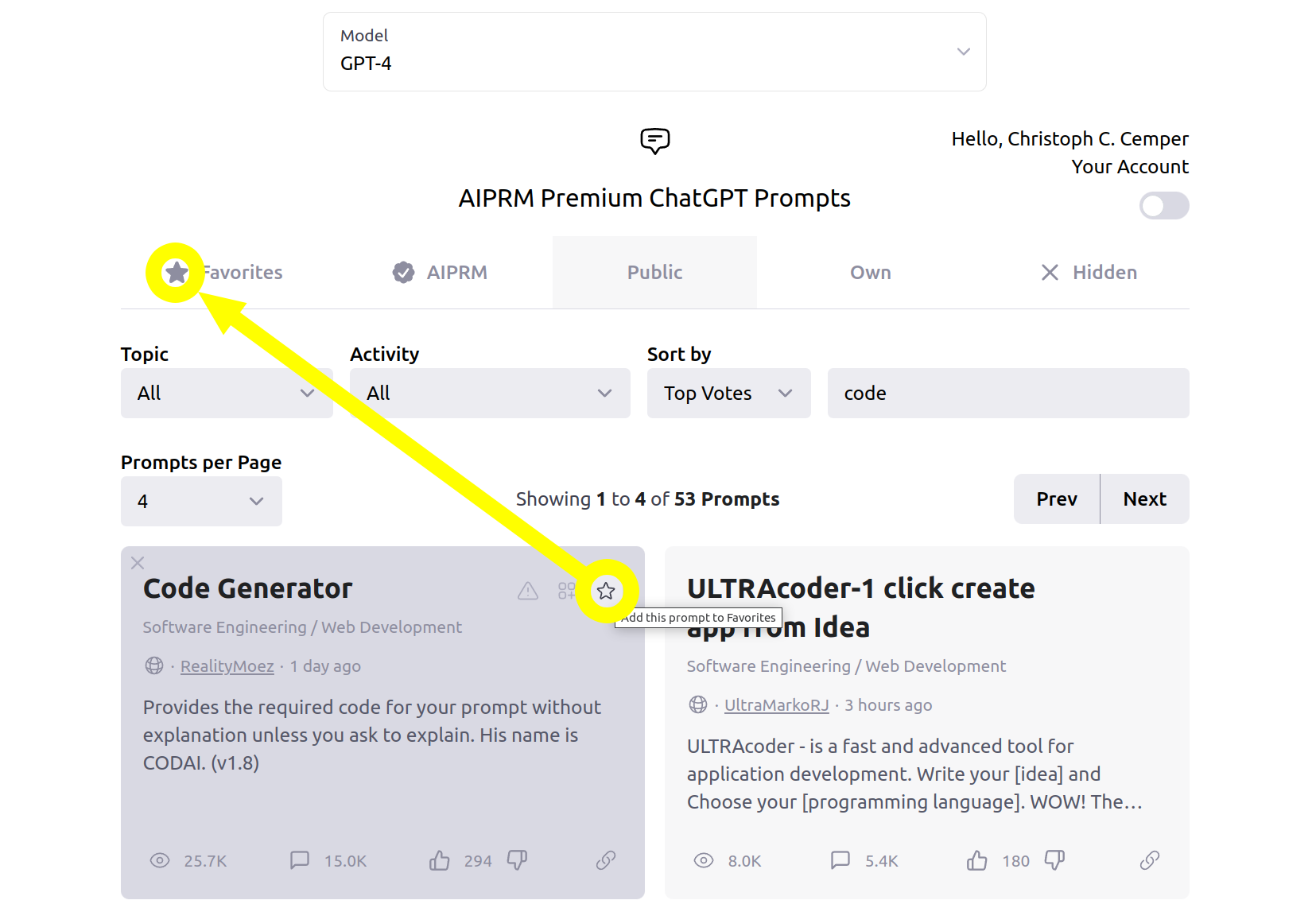 Introducing AIPRM Premium for ChatGPT · AIPRM