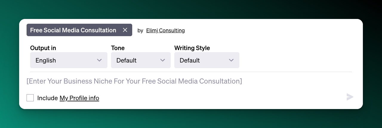 Using ChatGPT to Create a Social Media Strategy · AIPRM