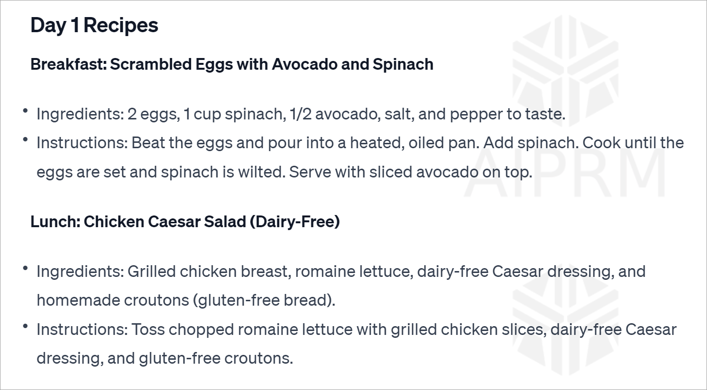 How to Create a Customized 7-Day Meal Plan · AIPRM