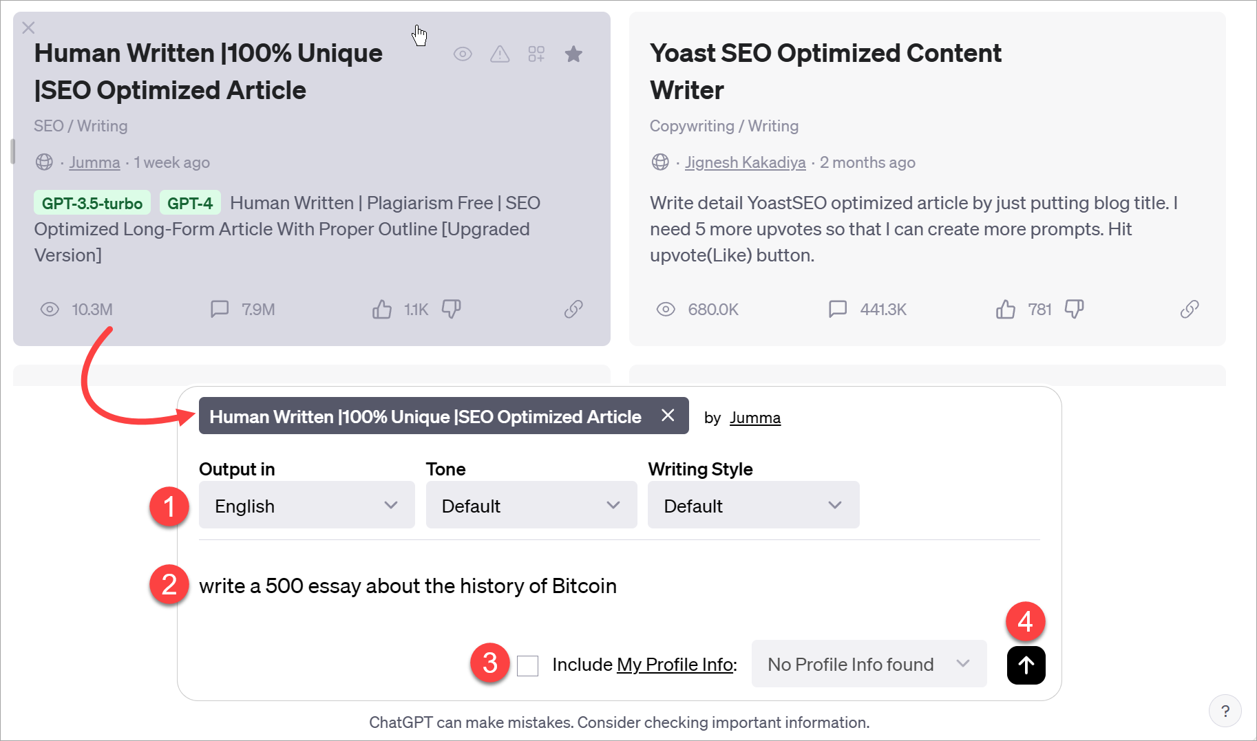 AIPRM Dashboard Overview · AIPRM